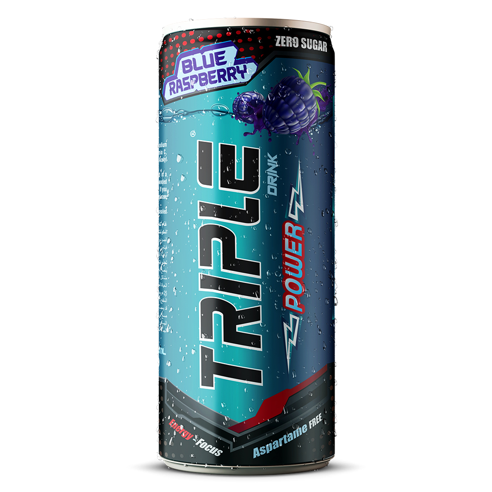 Triple Power Energy Drink, Blue Raspberry, 1 Piece, Energy & Focus ...