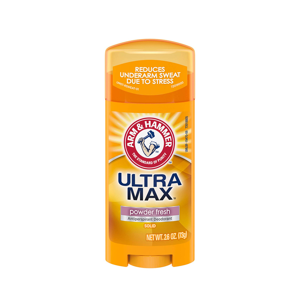 Arm & Hammer Ultra Max Powder Fresh Solid Deodorant, 73 gm, All-day ...
