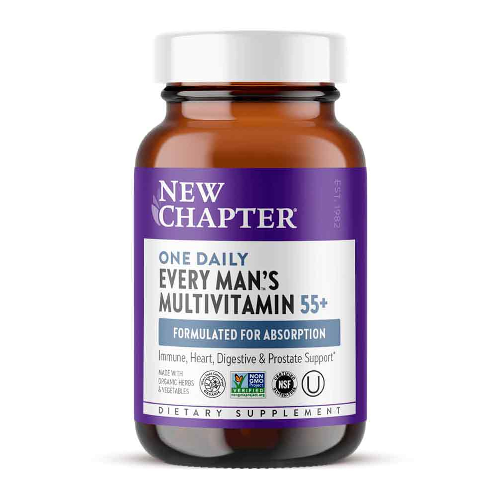 Newchapter One Daily Multi Every Man'S 55+, 72 Tablets, Multivitamin ...
