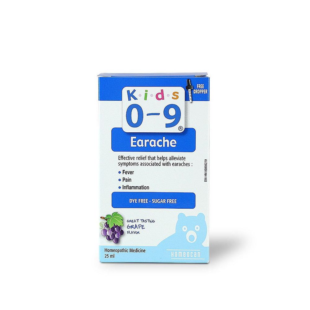 Kids 0-9 Earache Dye-Sugar Free Grape Drops, 25 ML, Helps relieve ...
